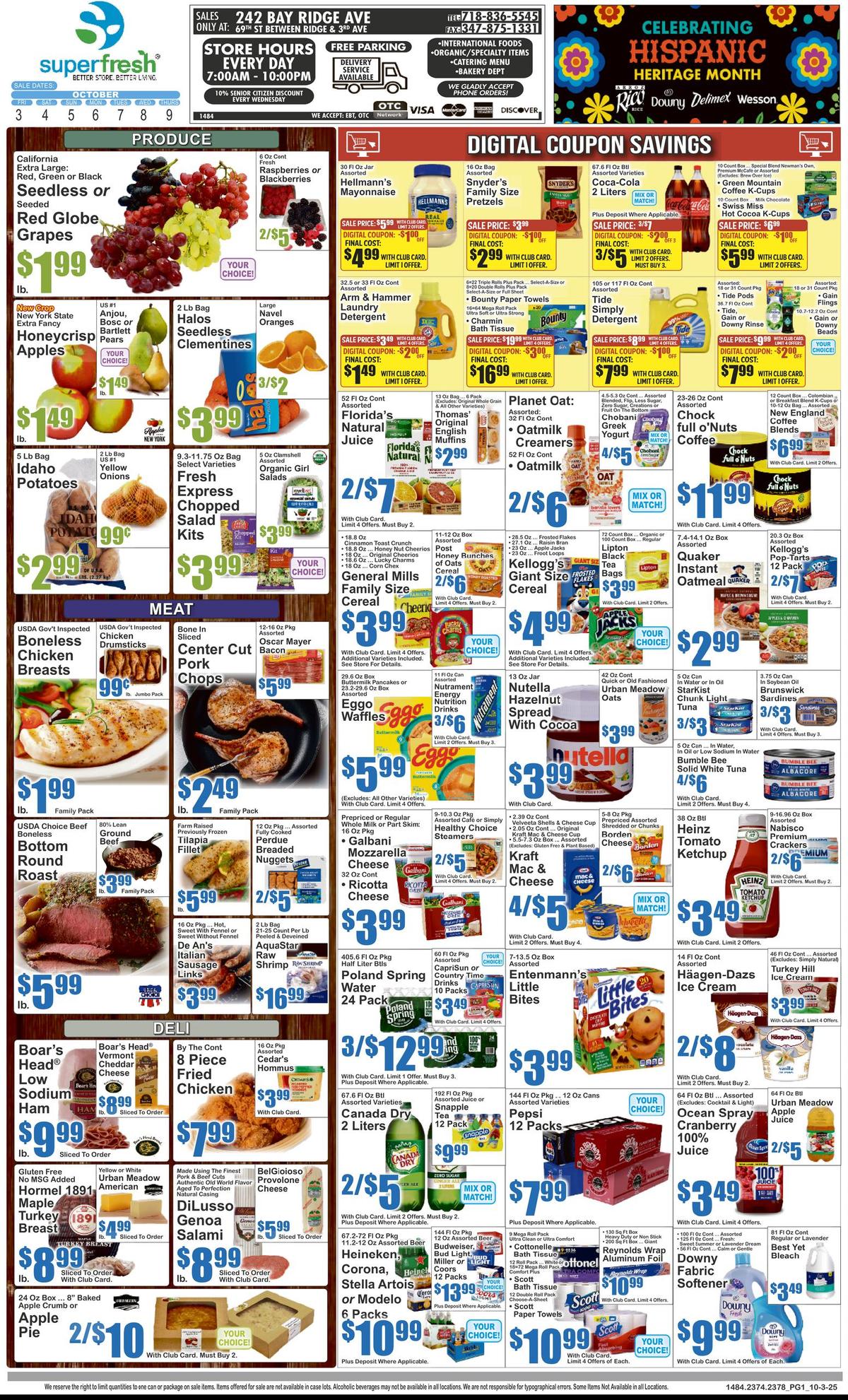 SuperFresh Weekly Ad (10/03/25 - 10/09/25) & Flyer Preview - EveryPayJoy