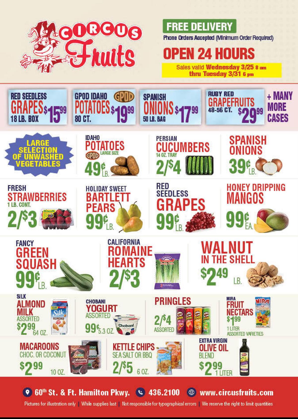 Circus Fruits Weekly Ad (03/25/26 - 03/31/26) & Flyer Preview - EveryPayJoy