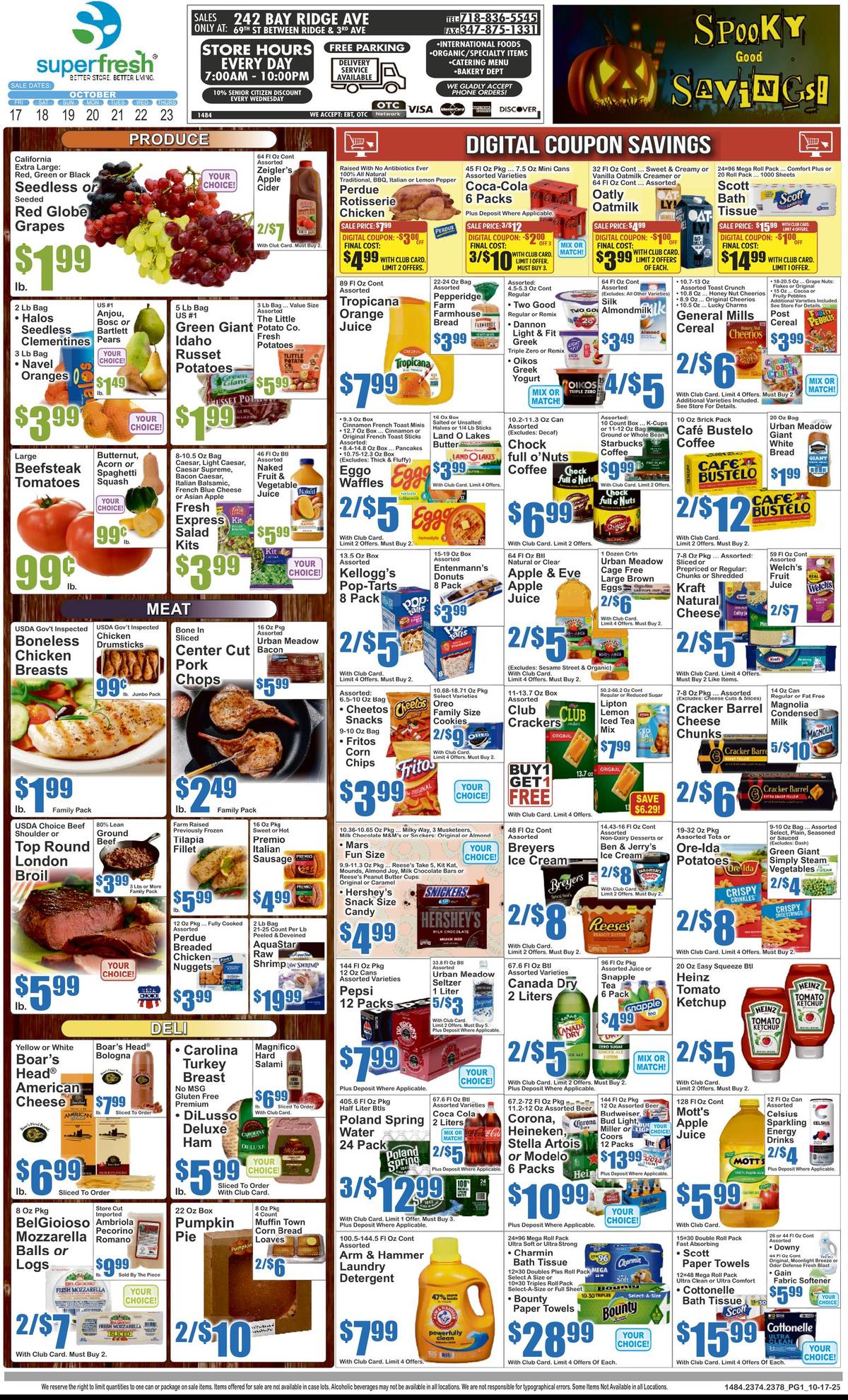 SuperFresh Weekly Ad (10/17/25 - 10/23/25) & Flyer Preview - EveryPayJoy