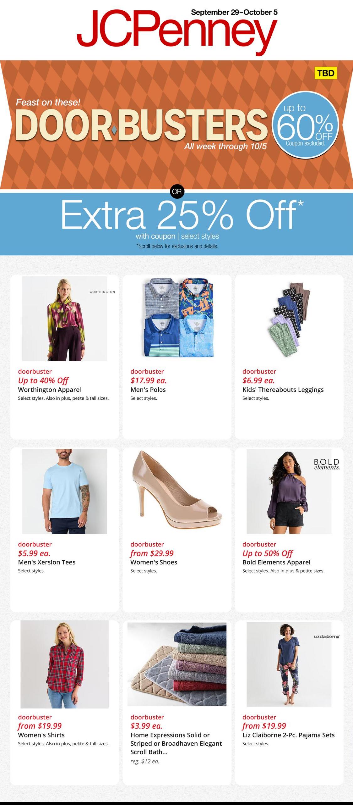 JCPenney Weekly Ad (09/25/25 - 10/05/25) & Flyer Preview - EveryPayJoy
