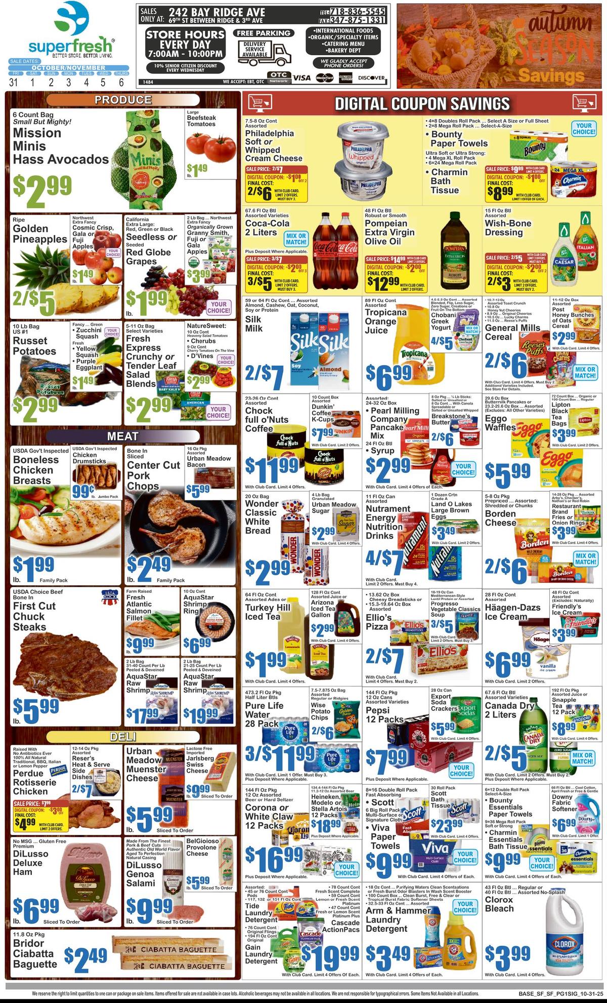 SuperFresh Weekly Ad (10/31/25 - 11/06/25) & Flyer Preview - EveryPayJoy