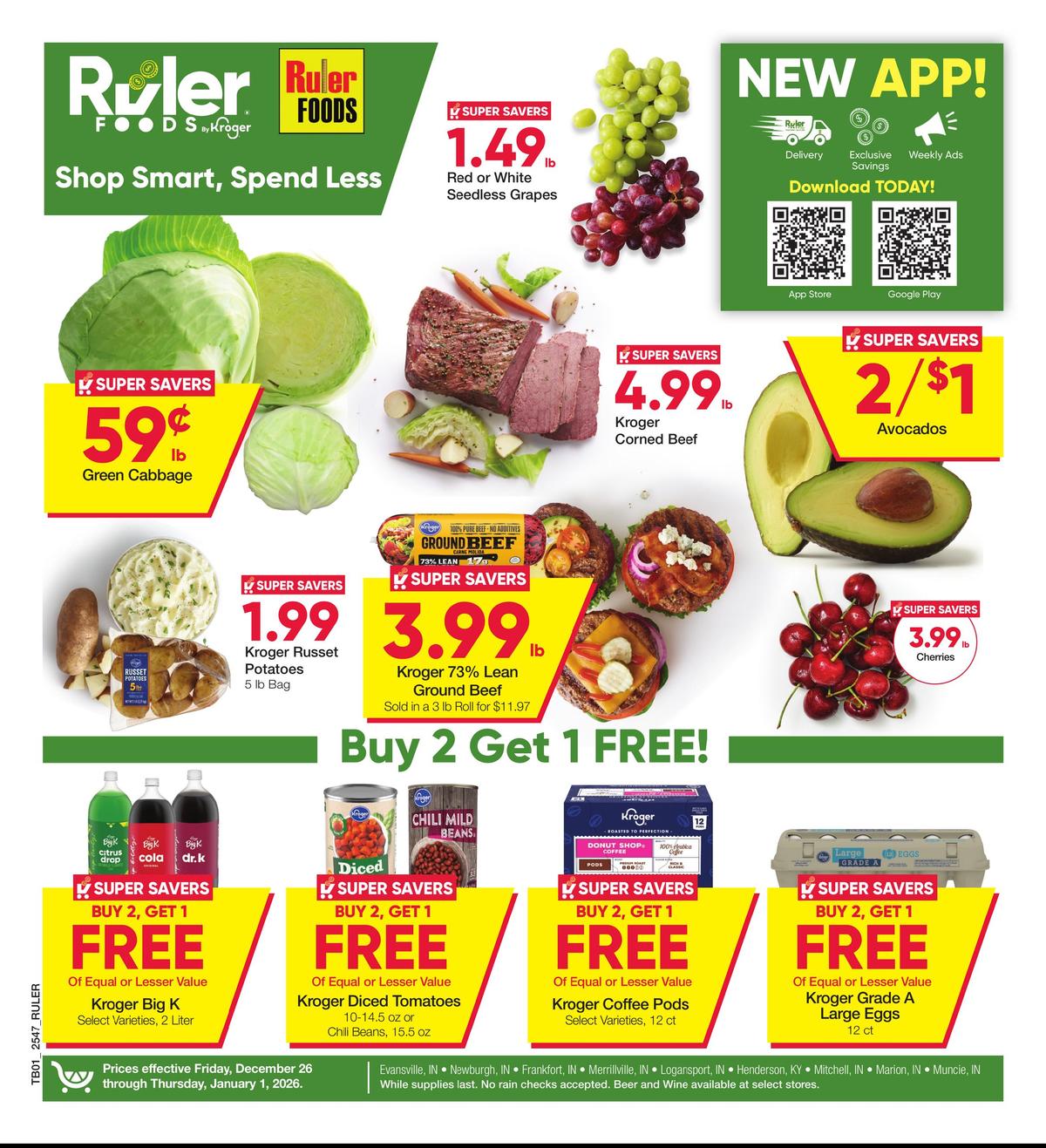 Ruler Foods Weekly Ad (12/26/25 - 01/01/26) & Flyer Preview - EveryPayJoy