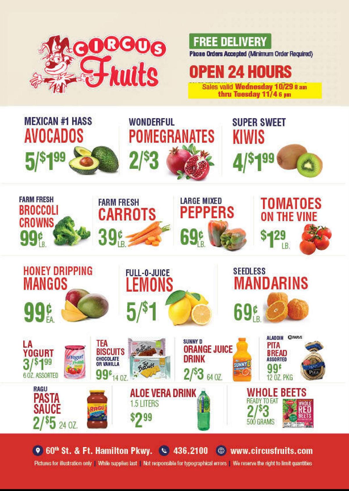 Circus Fruits Weekly Ad (10/29/25 - 11/04/25) & Flyer Preview - EveryPayJoy