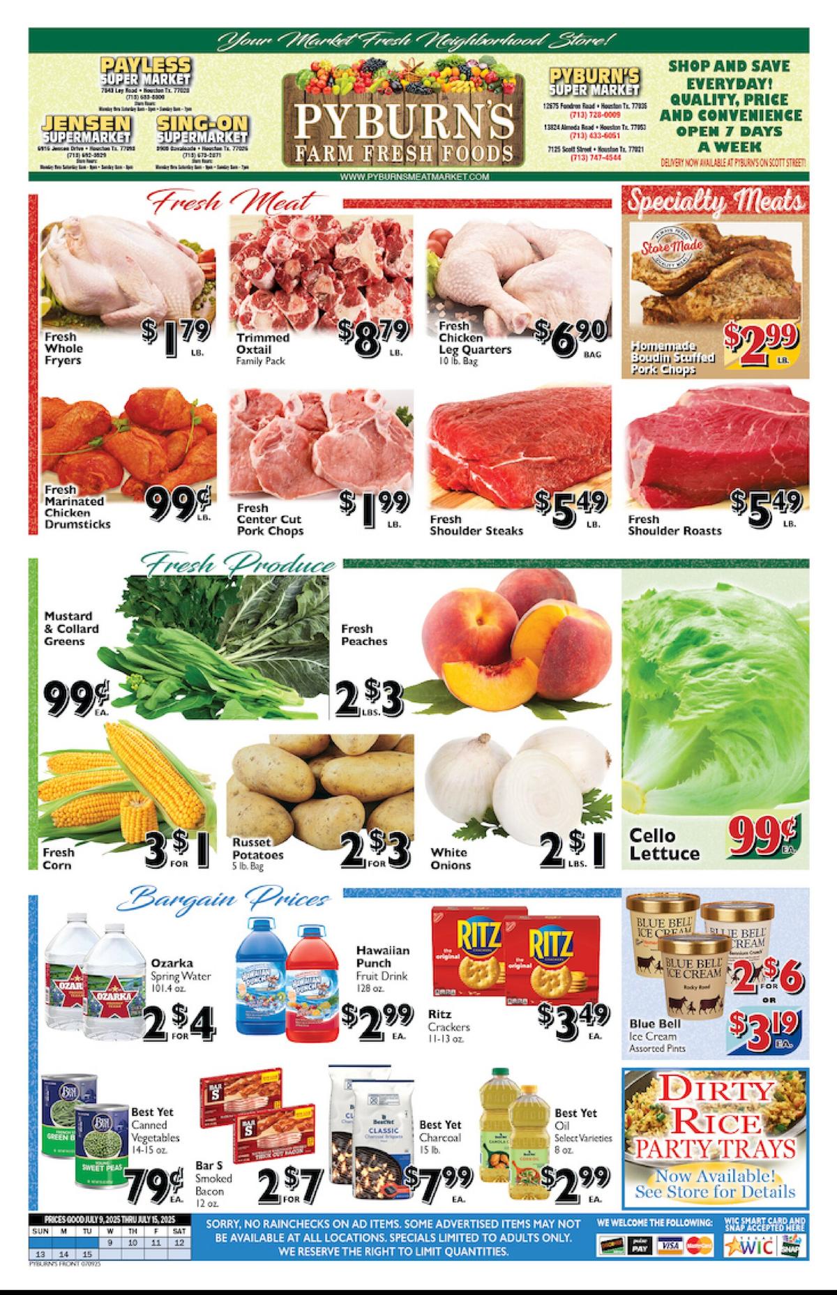 Pyburn’s Farm Fresh Foods Weekly Ad (07/09/25 - 07/15/25) & Flyer ...