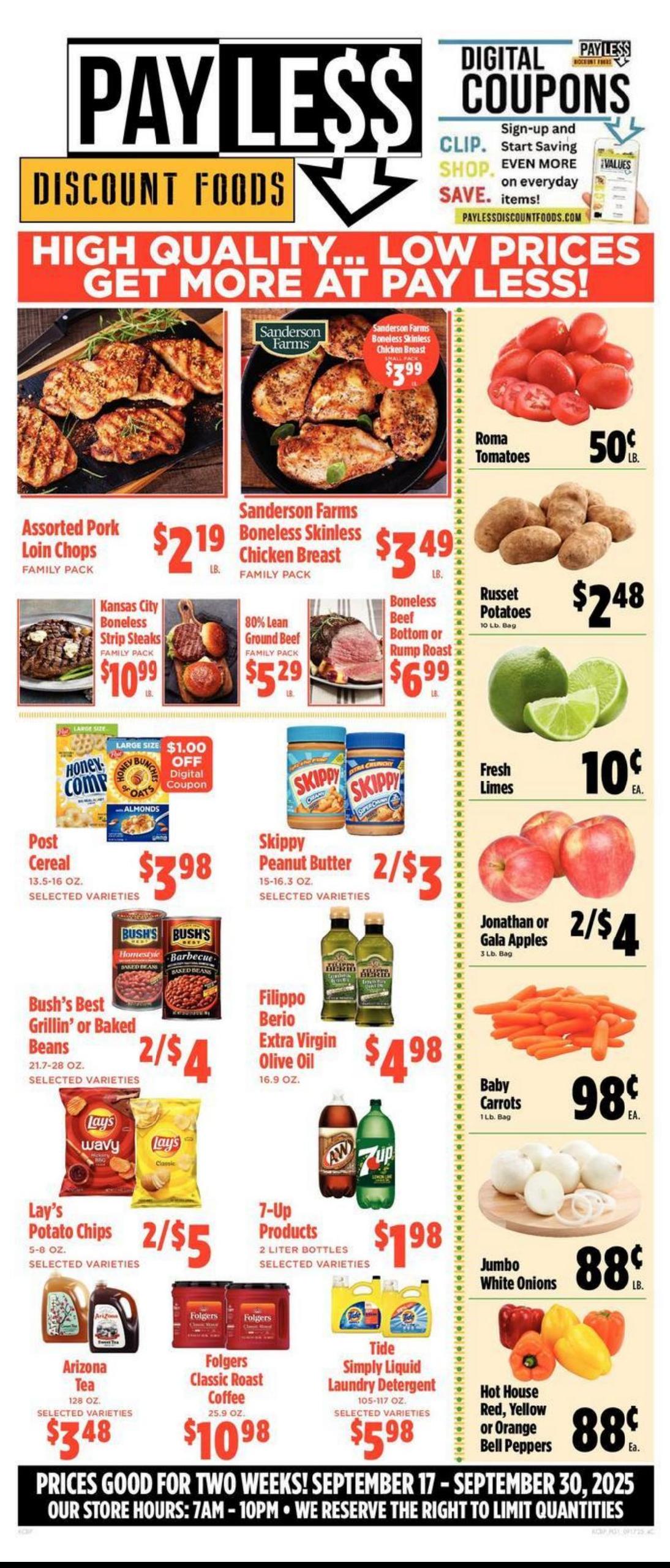 Payless Discount Foods Weekly Ad (09/17/25 - 09/30/25) & Flyer Preview ...