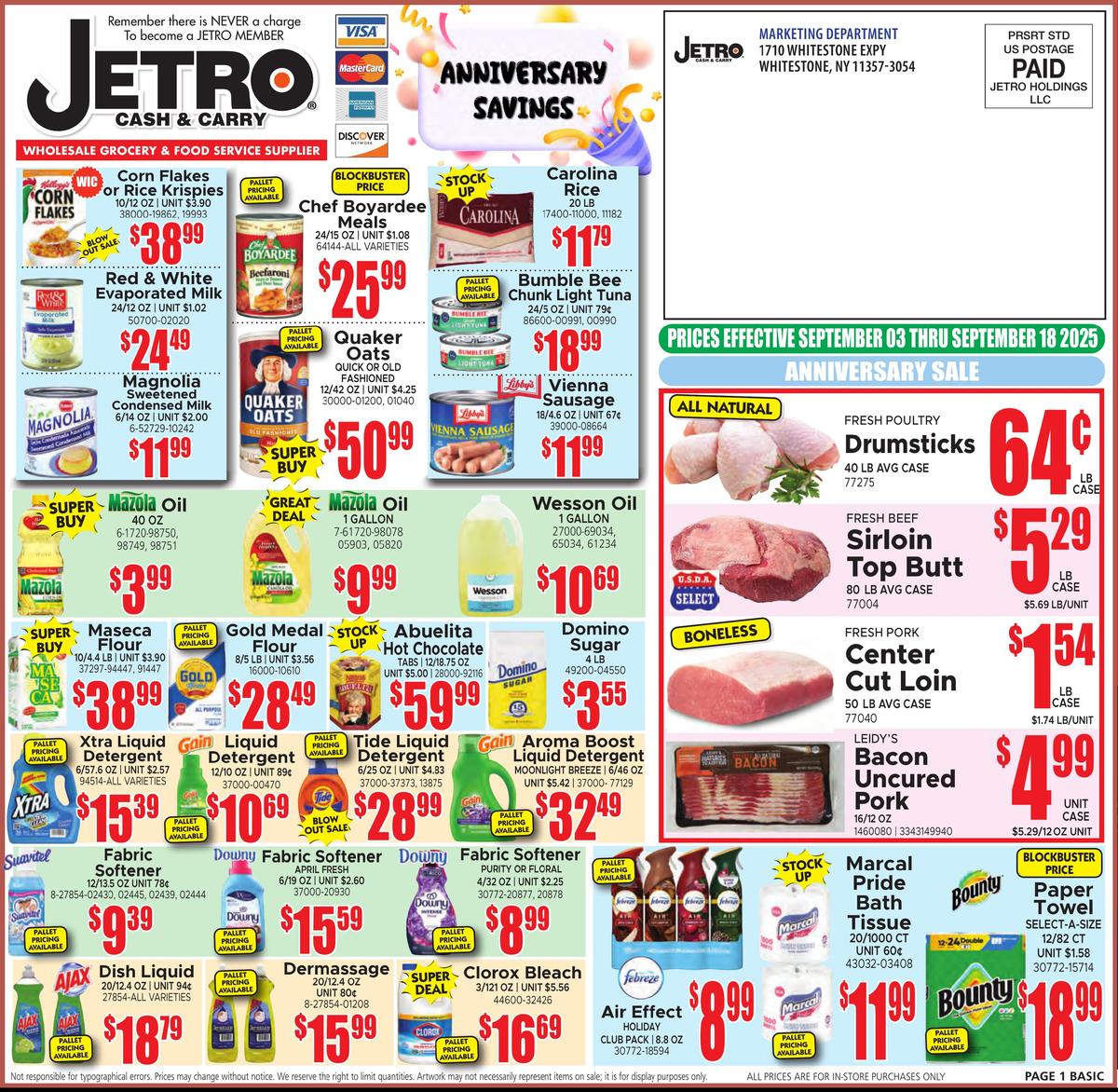 Jetro Weekly Ad (09/03/25 - 09/18/25) & Flyer Preview - EveryPayJoy