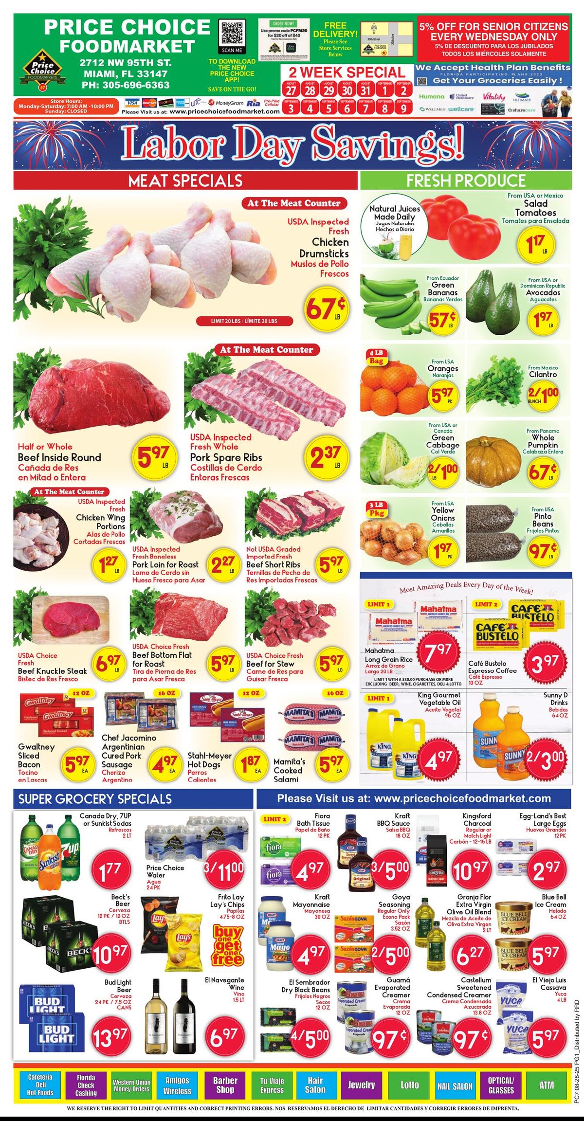 Price Choice Food Market Weekly Ad (08/27/25 - 09/09/25) & Flyer ...