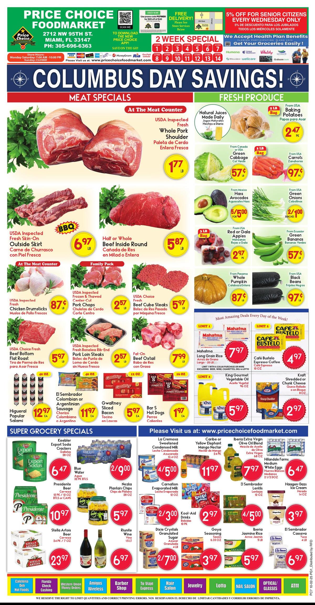 Price Choice Food Market Weekly Ad (10/01/25 - 10/14/25) & Flyer ...