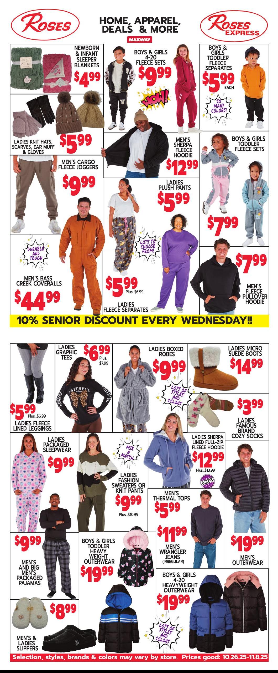 Roses Discount Stores Weekly Ad (10/26/25 - 11/08/25) & Flyer Preview ...