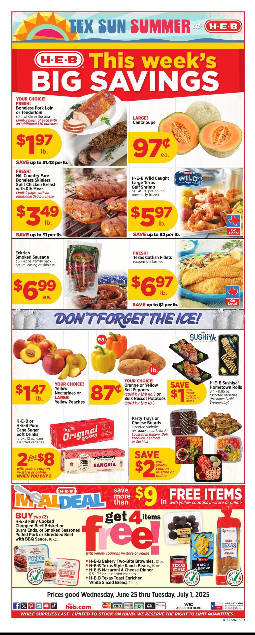HEB Weekly Ad (06/25/25 - 07/01/25) & Flyer Preview - EveryPayJoy