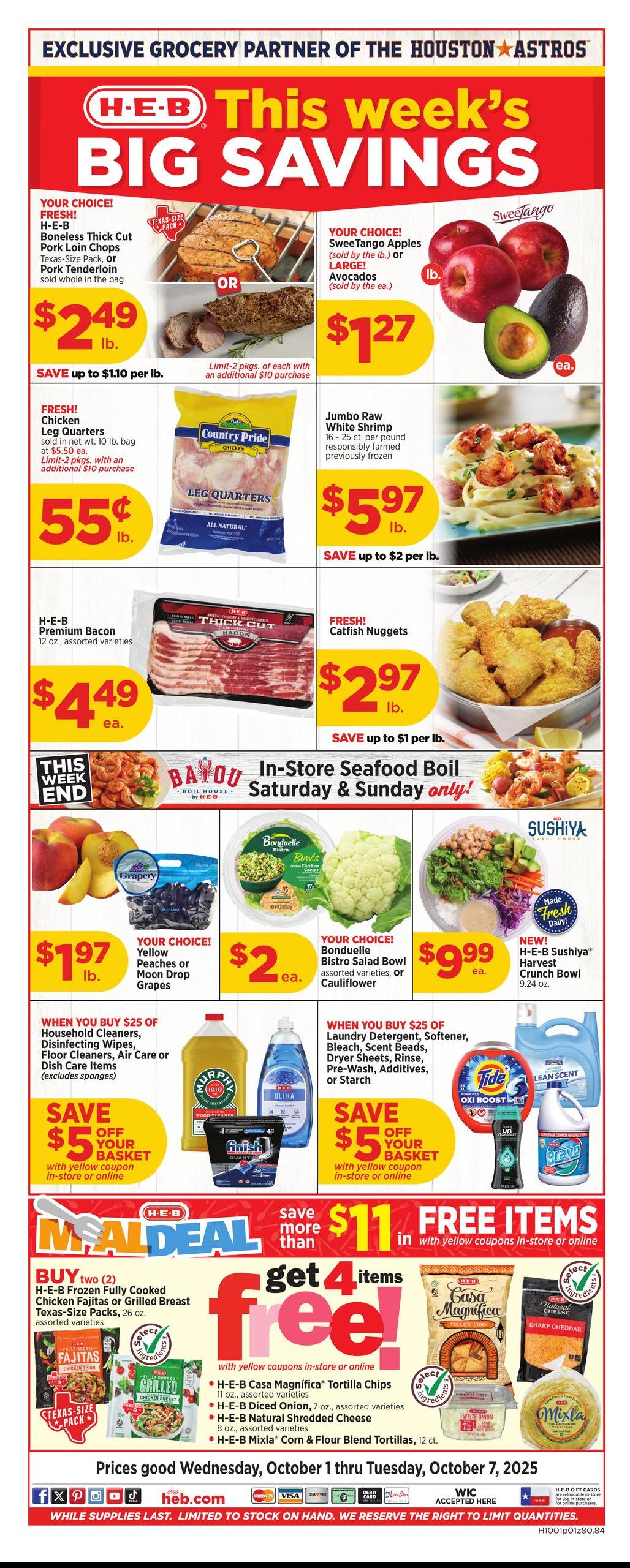 HEB Weekly Ad (10/01/25 - 10/07/25) & Flyer Preview - EveryPayJoy