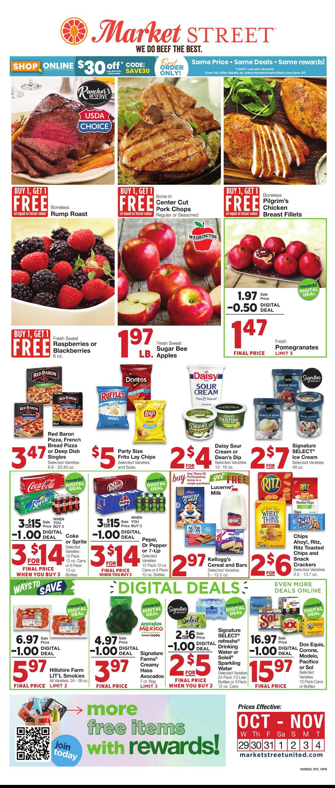 Market Street Weekly Ad (10/29/25 - 11/04/25) & Flyer Preview - EveryPayJoy