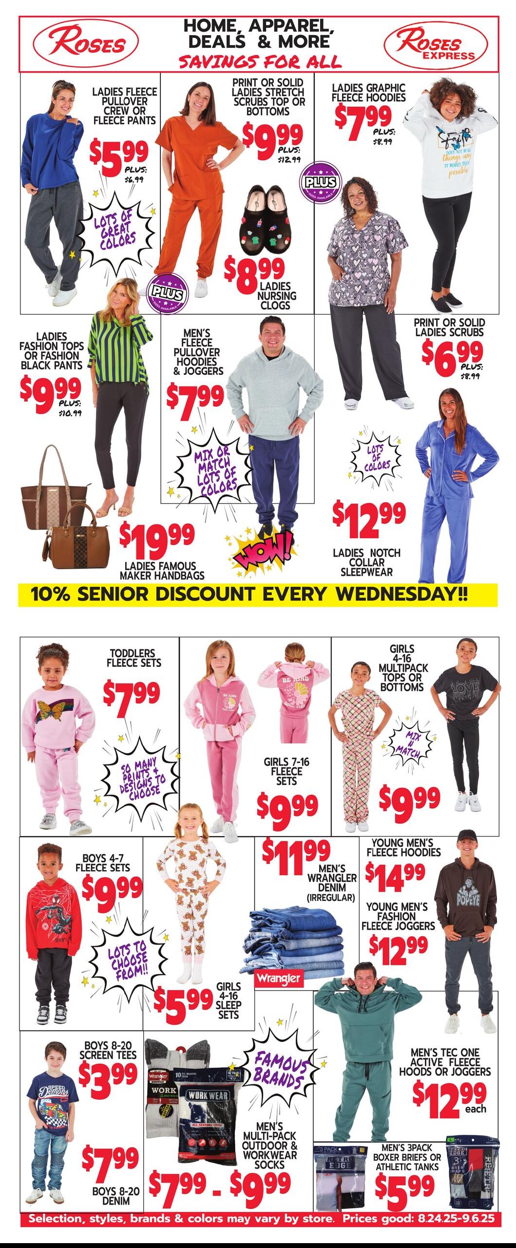 Roses Discount Stores Weekly Ad (08/24/25 - 09/06/25) & Flyer Preview ...