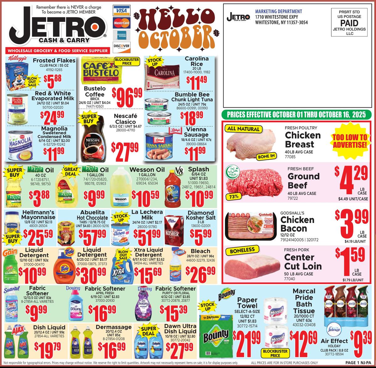 Jetro Weekly Ad (10/01/25 - 10/16/25) & Flyer Preview - EveryPayJoy