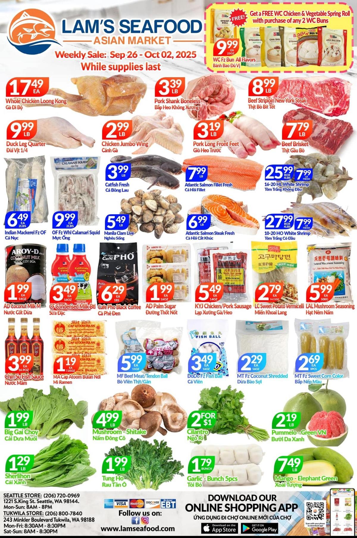 Lam’s Seafood Market Weekly Ad (09/26/25 - 10/02/25) & Flyer Preview ...
