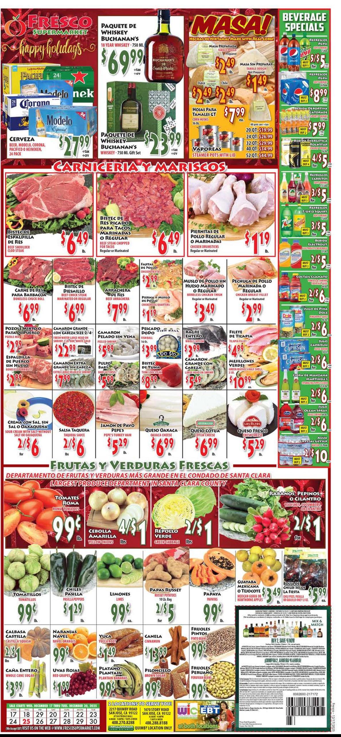 Fresco Supermarket Weekly Ad (12/17/25 - 12/30/25) & Flyer Preview ...