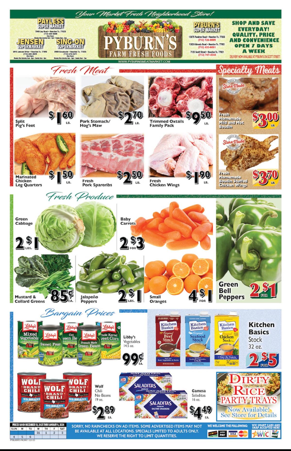 Pyburn’s Farm Fresh Foods Weekly Ad (12/31/25 - 01/06/26) & Flyer ...