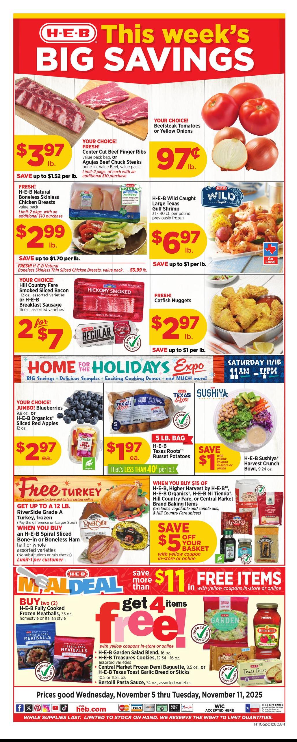HEB Weekly Ad (11/05/25 - 11/11/25) & Flyer Preview - EveryPayJoy