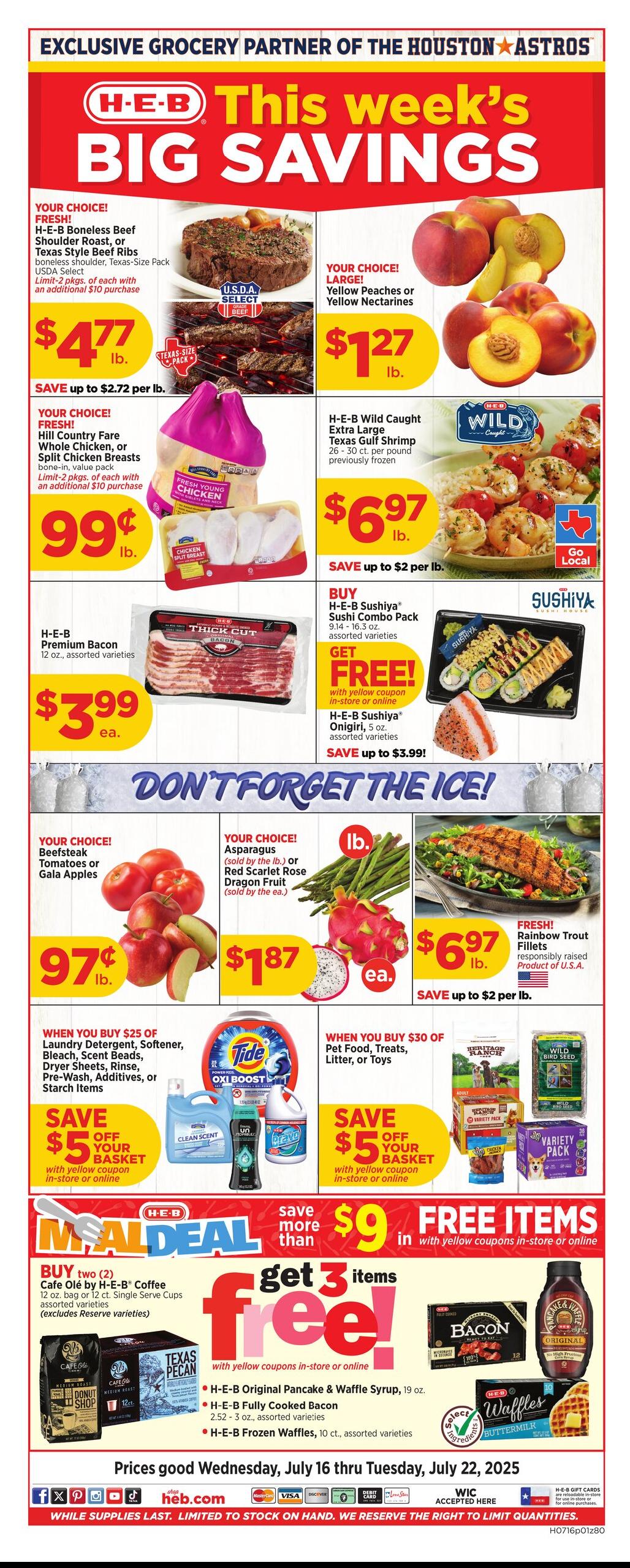 HEB Weekly Ad (07/16/25 - 07/22/25) & Flyer Preview - EveryPayJoy
