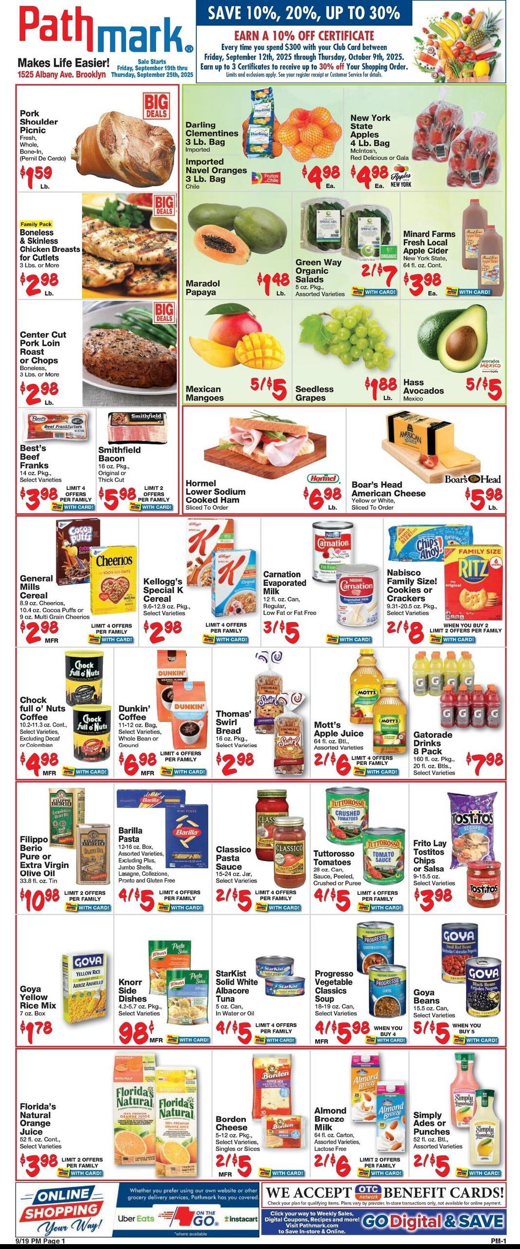 Pathmark Weekly Ad (09/19/25 - 09/25/25) & Flyer Preview - EveryPayJoy