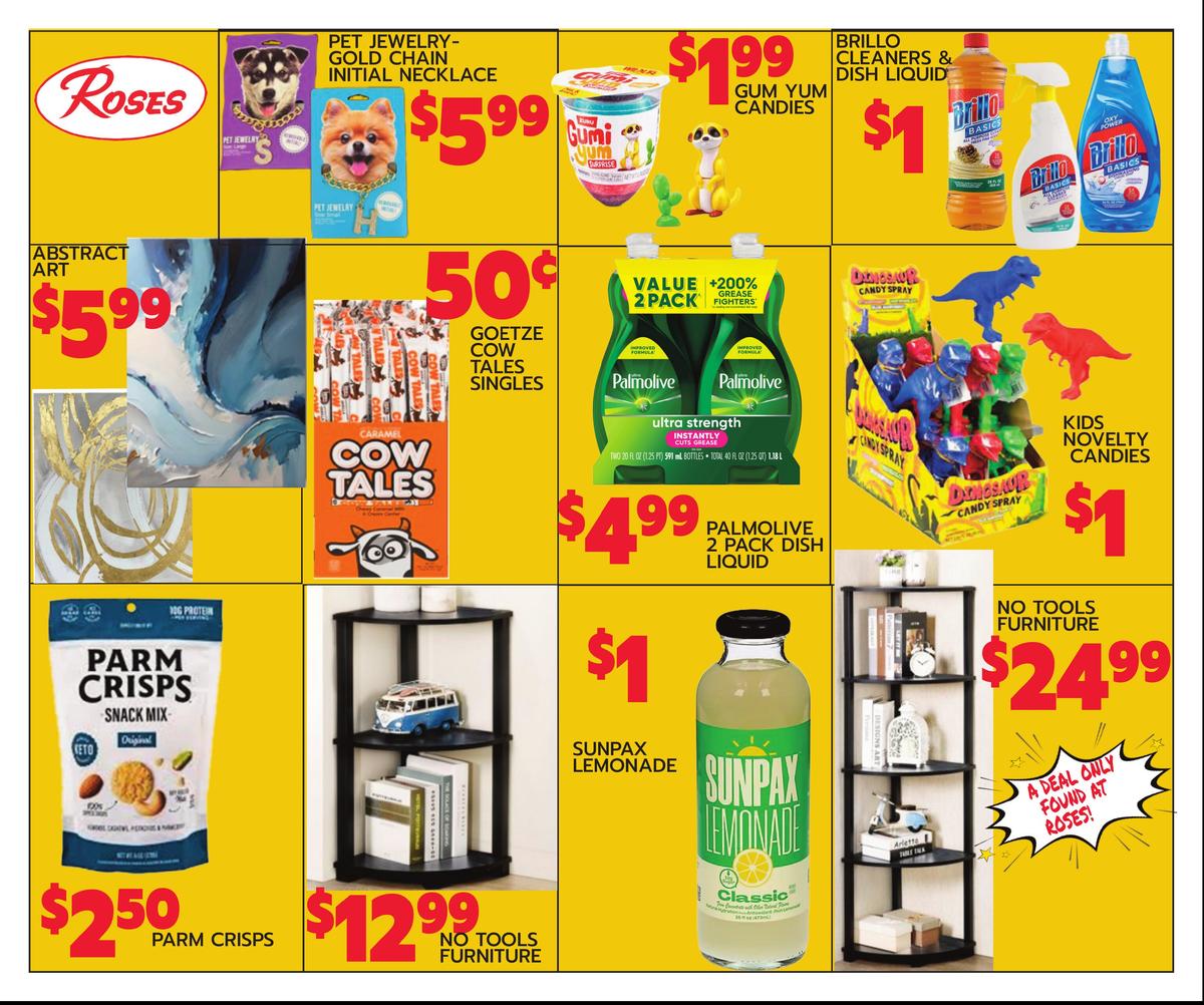 Roses Discount Stores Weekly Ad (08/01/25 - 08/31/25) & Flyer Preview ...