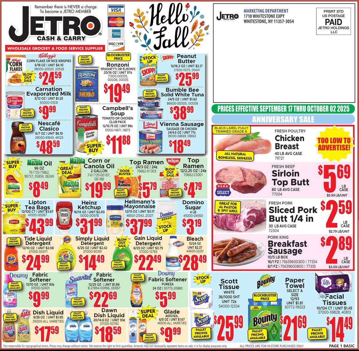 Jetro Weekly Ad (09/17/25 - 10/02/25) & Flyer Preview - EveryPayJoy