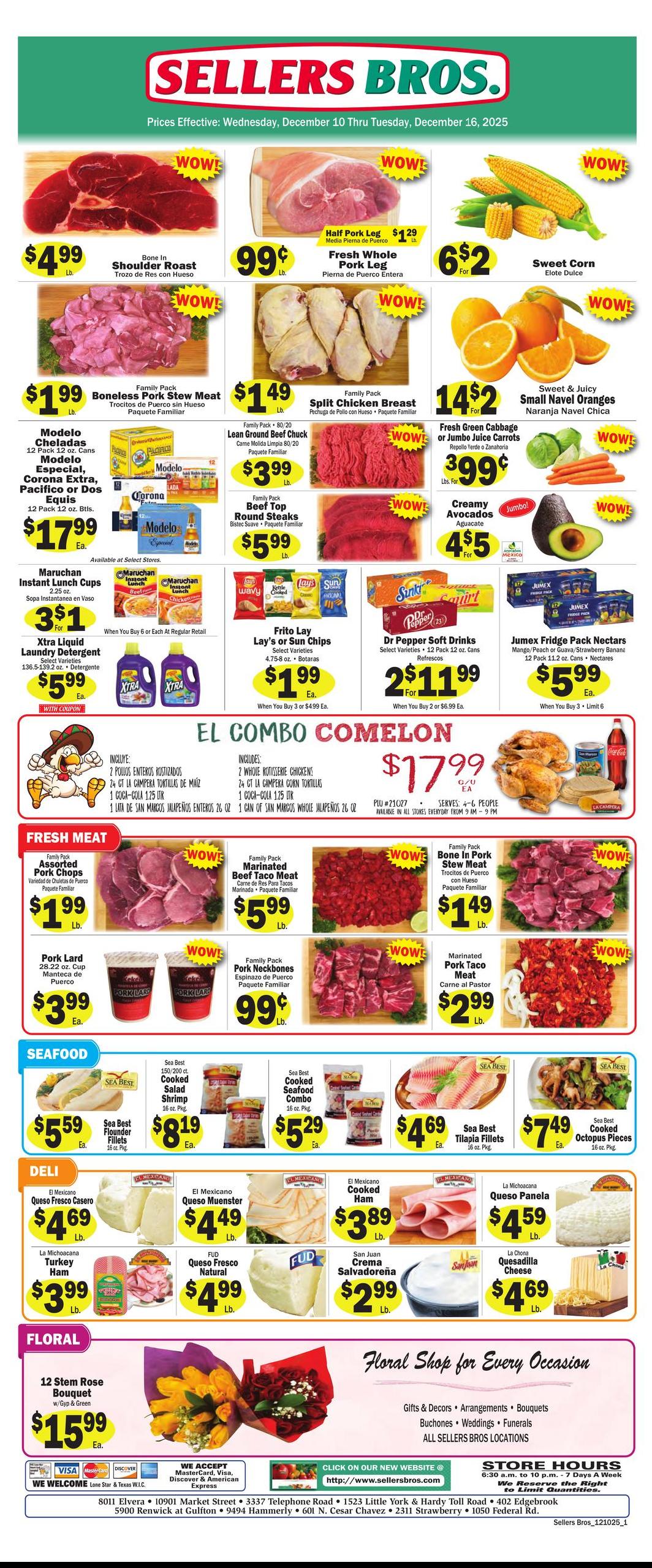 Sellers Bros. Weekly Ad (12/10/25 - 12/16/25) & Flyer Preview - EveryPayJoy