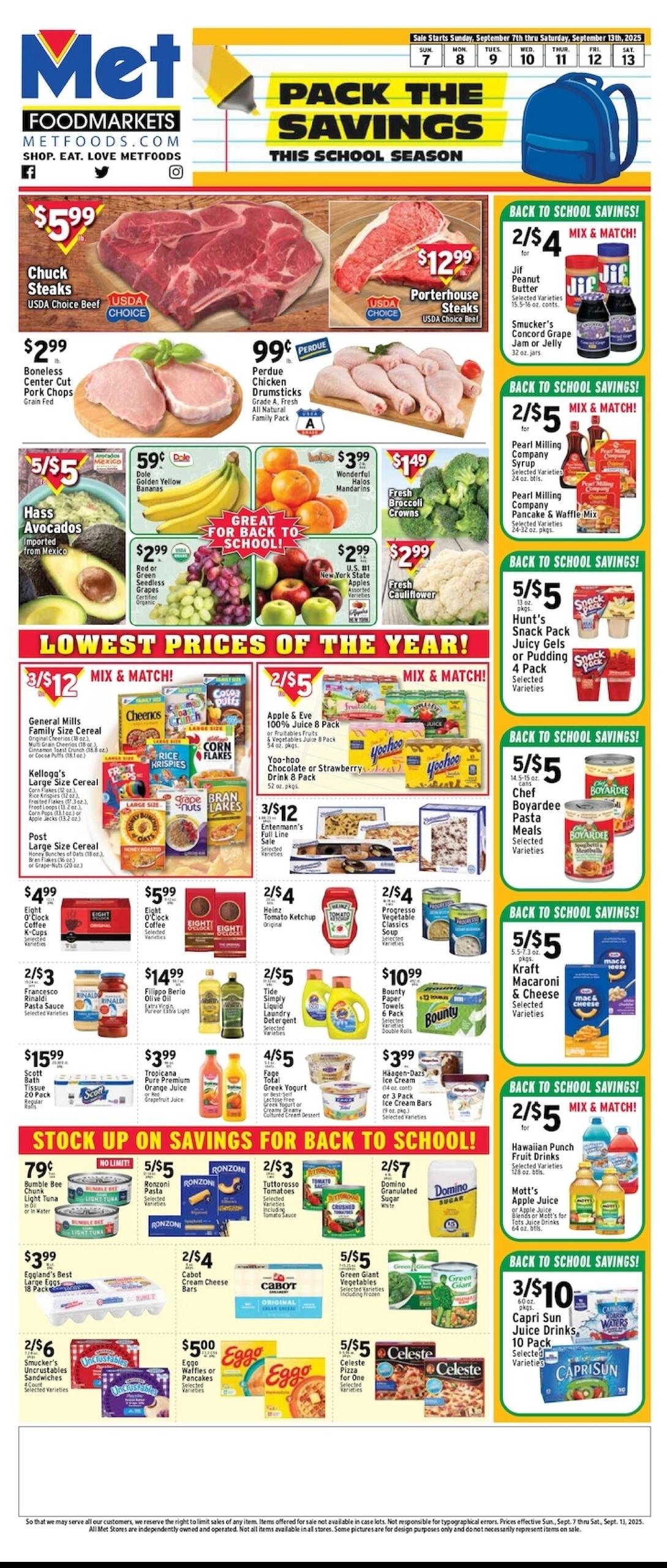 Met Foods Weekly Ad (09/07/25 - 09/13/25) & Flyer Preview - EveryPayJoy