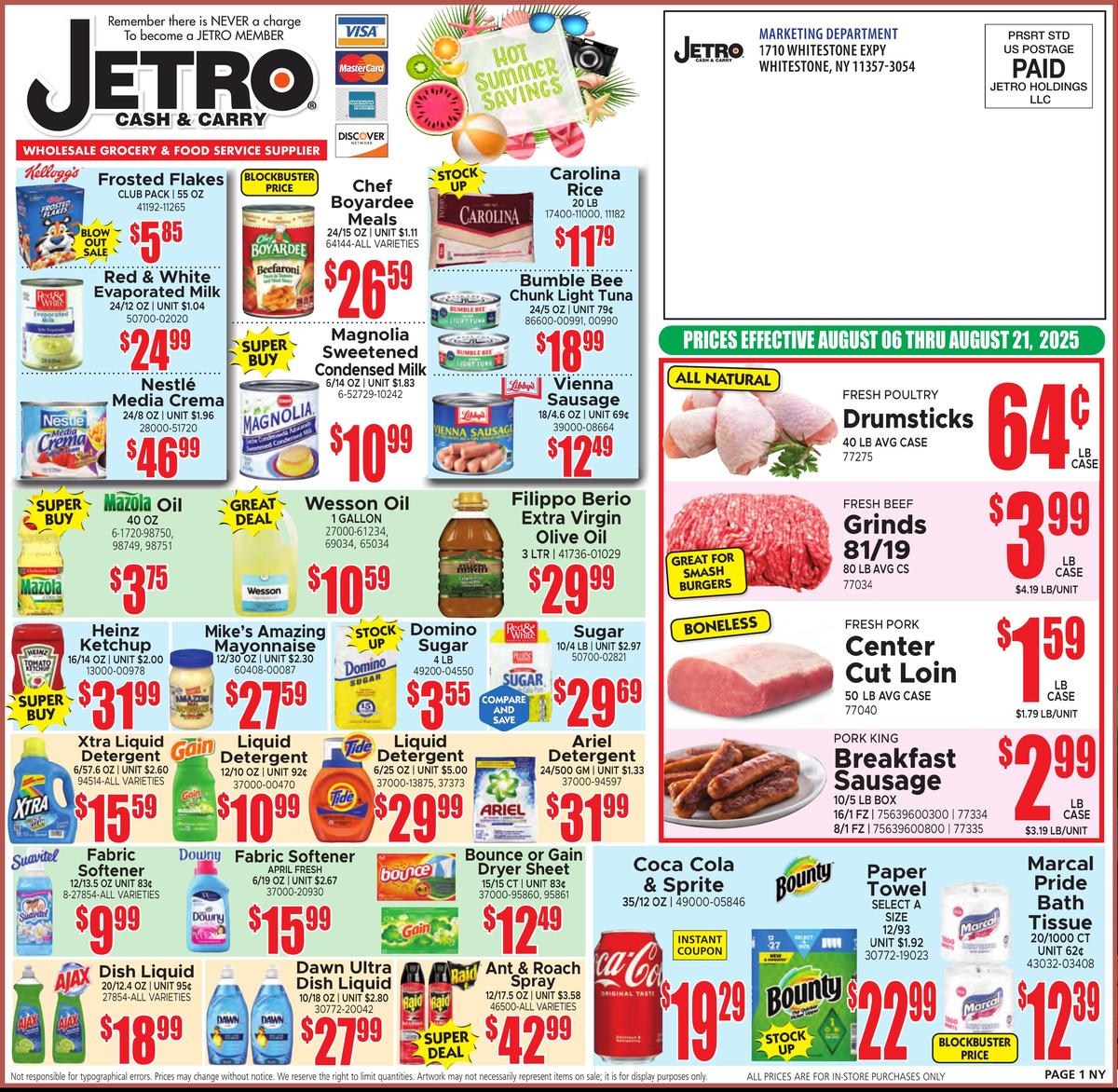 Jetro Weekly Ad (08/06/25 - 08/21/25) & Flyer Preview - EveryPayJoy