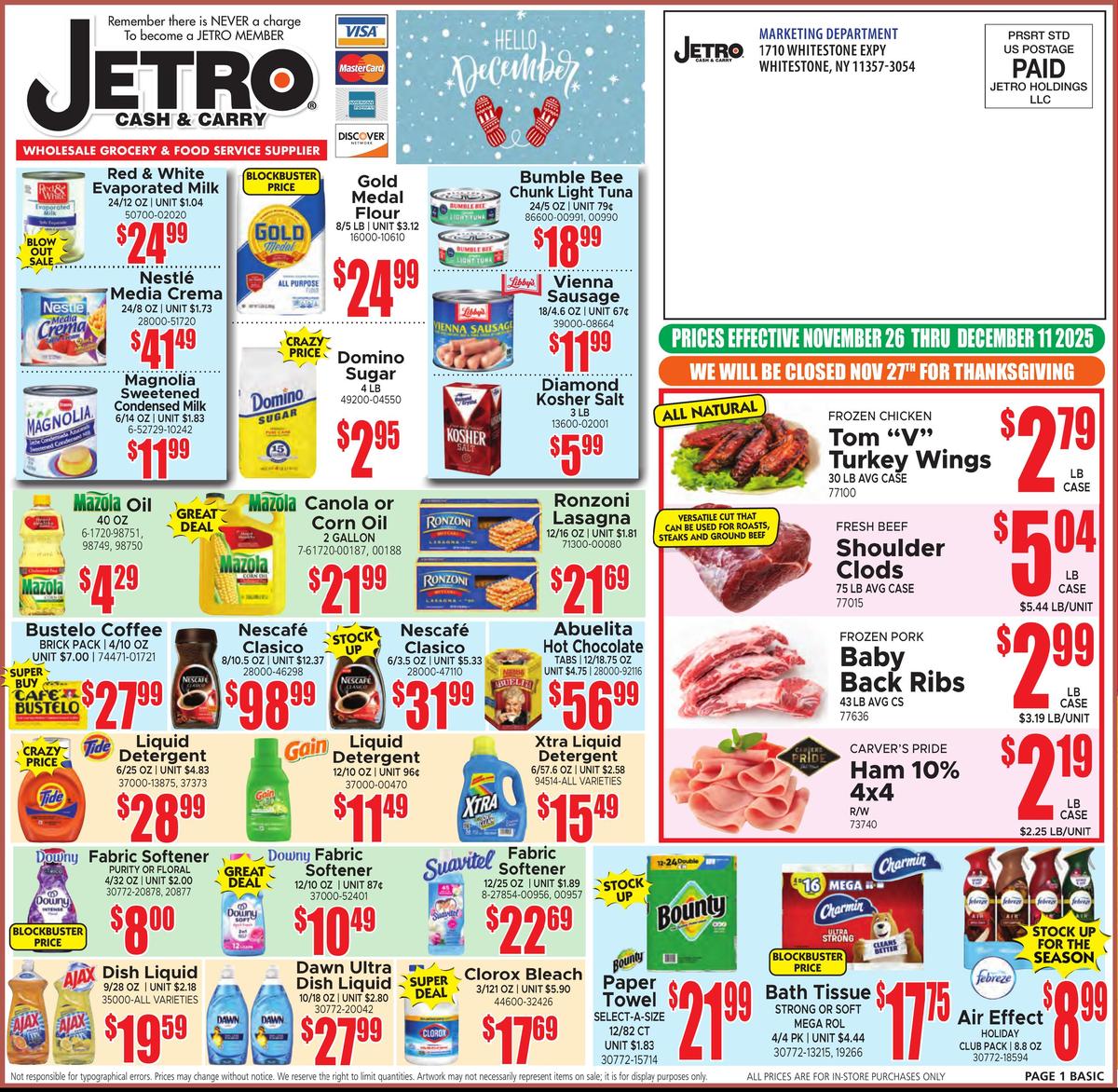 Jetro Weekly Ad (11/26/25 - 12/11/25) & Flyer Preview - EveryPayJoy