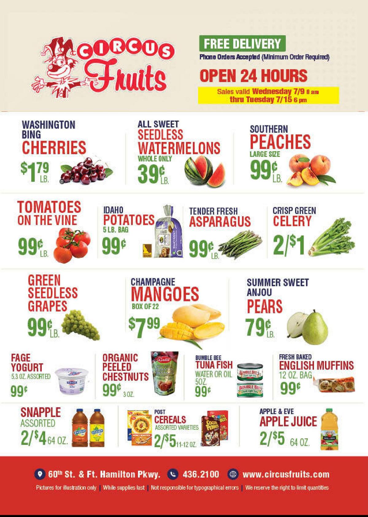 Circus Fruits Weekly Ad (07/09/25 - 07/15/25) & Flyer Preview - EveryPayJoy