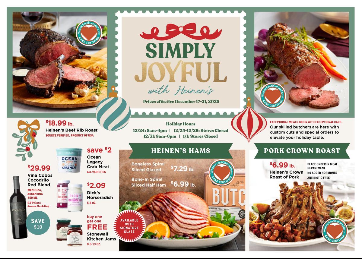 Heinen’s Grocery Store Weekly Ad (12/17/25 - 12/31/25) & Flyer Preview ...